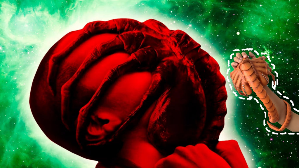 Xcoser 2024 Alien：Romulus Popcorn Bucket Facehugger Mask Latex