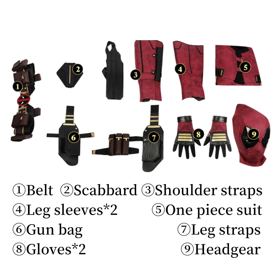 Deadpool 3 Wade Wilson Outfit - Movie-Accurate Body Suit Replica