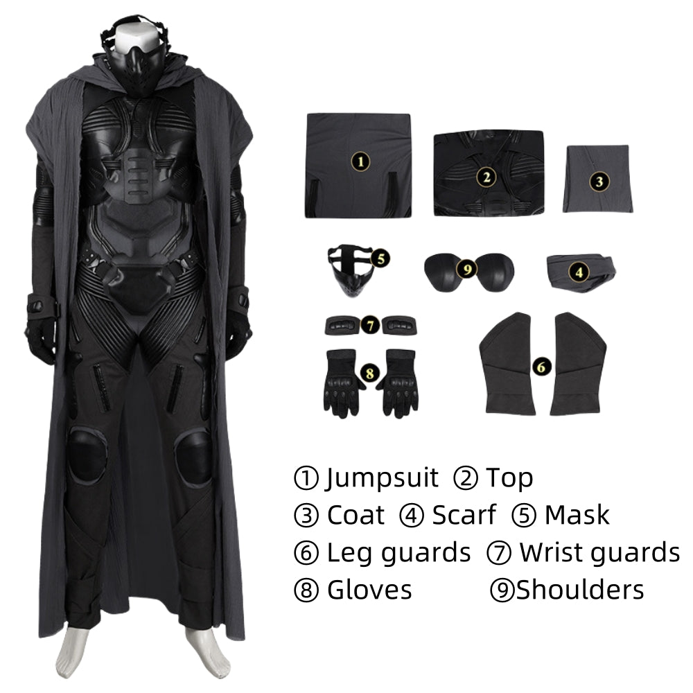Paul Atreides Costume Outfit - Dune 2 Jumpsuit Replica - Men Full Set