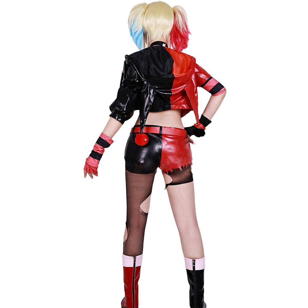 Suicide Squad ISEKAI Harley Quinn Costume Wig Outfit Halloween