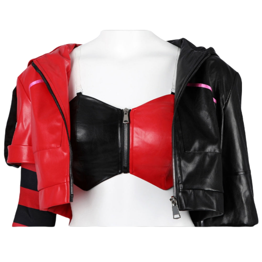 Suicide Squad ISEKAI Harley Quinn Costume Wig Outfit Halloween